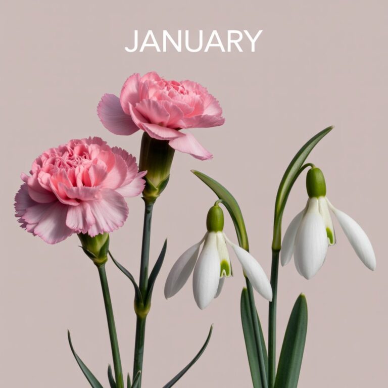Birth Flower Chart By Month - The Blessings Vibe
